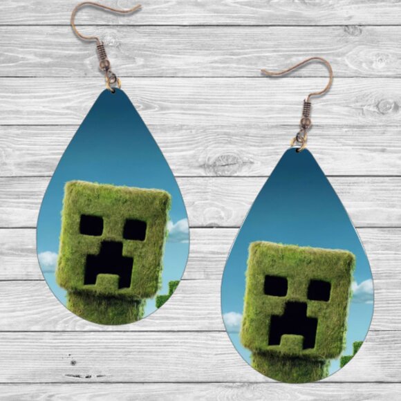 Hand Crafted | Jewelry | Minecraft Earrings | Poshmark